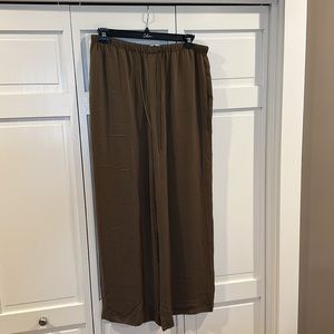 Vince | Pants & Jumpsuits | Vince Satin En Chine Silk Drawstring Wide ...